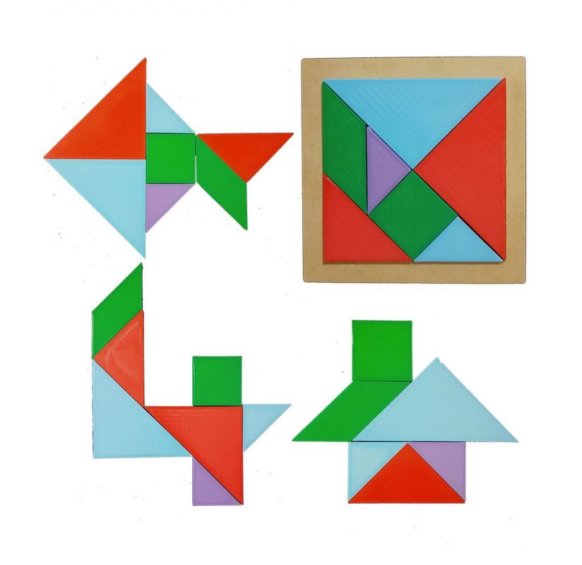 Rompecabezas Geométrico 7 Piezas - Tya3d